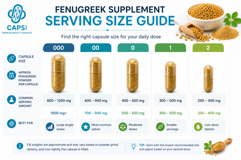 Best Capsule Size for Fenugreek